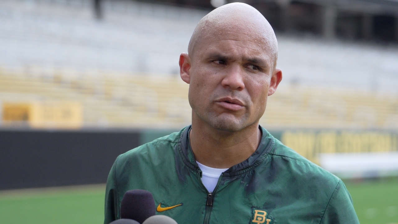 Dave Aranda, Dillon Doyle & Jacob Gall Answer Questions after Scrimmage ...