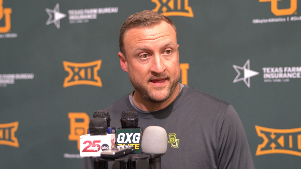 Presser: Jake Spavital Talks Baylor Offense, Sawyer Robertson, Spring ...