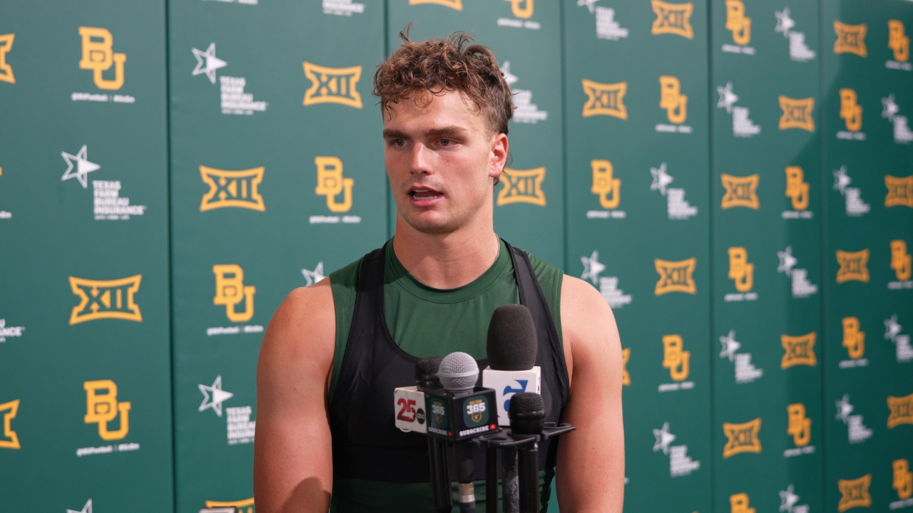 Presser: Sawyer Robertson & Baylor QBs Talk Fall Camp, Preview 2025 ...